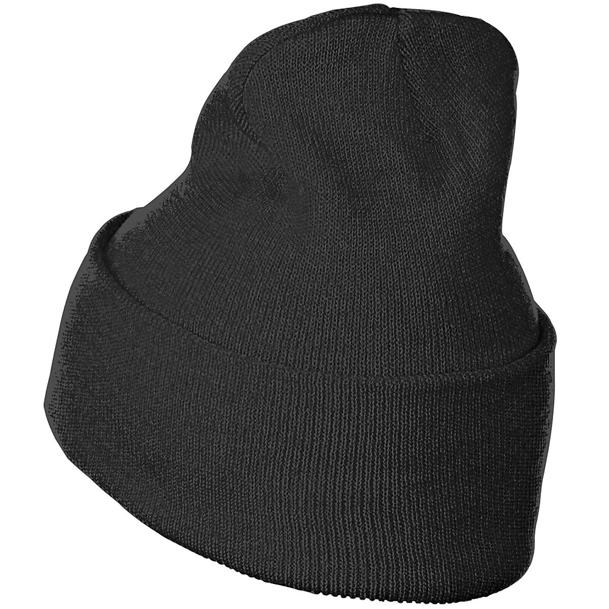 Knit Hat Cap Beanie Men Women Unisex Plain Warm Soft Skull Cap Black