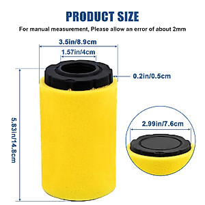 793569 793685 Air Filter for B&S John Deere E110 D120 LA125 GY21055 MIU11511 Craftsman YT(S)3000 Husqvarna 591334 Bad Boy 063-4026-00 18.5hp-21hp Enginees Lawn Mower Tractor Filter