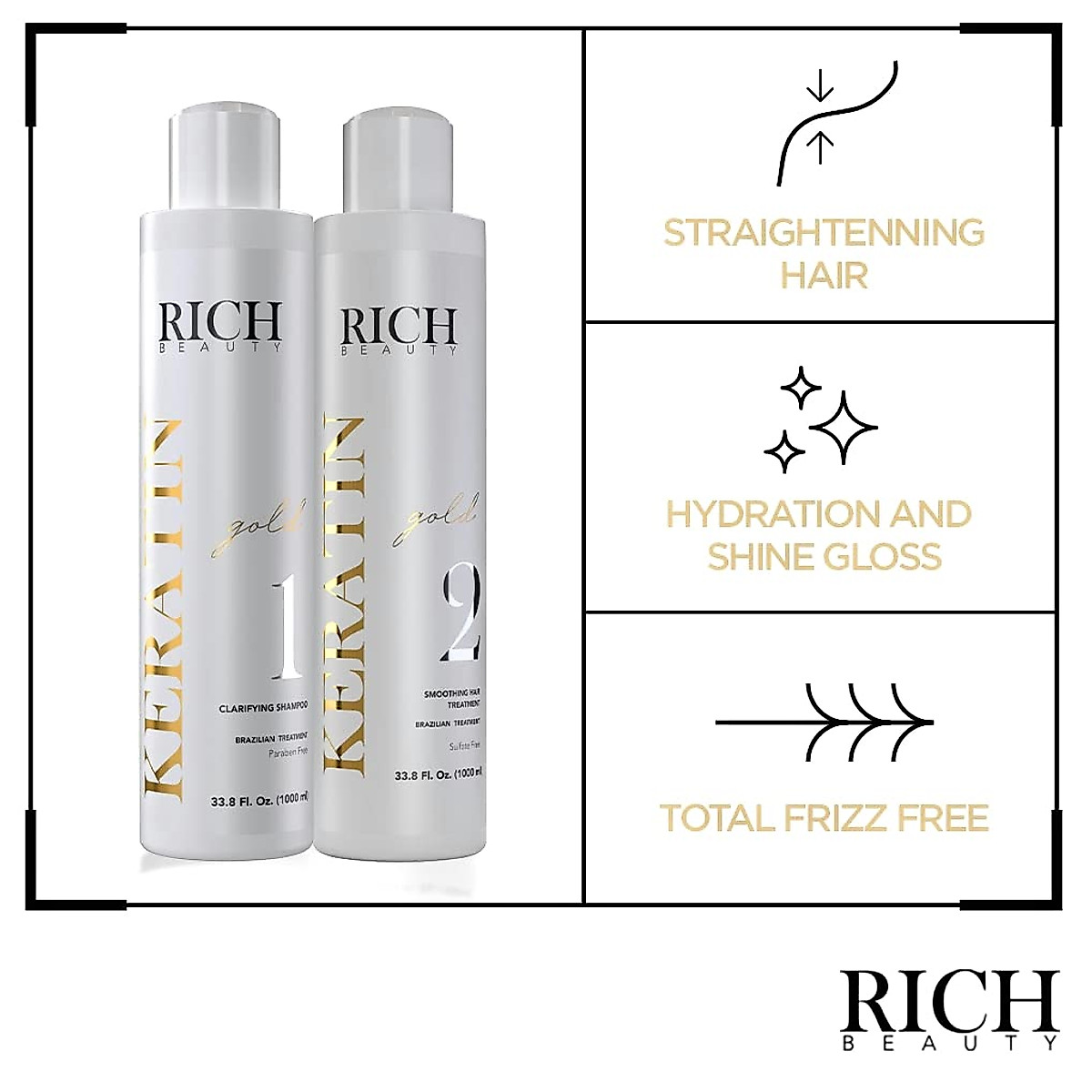 Keratin Gold Brazilian Treatment Hair