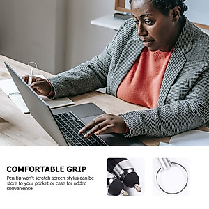 Hemobllo Black Pens Ballpoint Mini Stylus Pen with Keyring Capacitive Stylus Pen Keychain Stylus Tablet Pen for Signature Portable Touch Screen 12pcs Pens Ballpoint