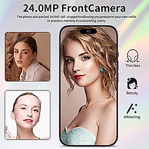 Echoamo A14 Pro MAX Unlocked Smartphone, 6.82-inch HD Screen Phone, 3+64G Dual SIM Phone with A 128G Memory Card for Android 10 (Four Colors to Choose from)