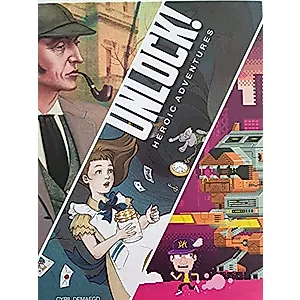 UNLOCK! Heroic Adventures Card Game | Escape Room Games for Adults and Kids | Mystery Games for Family Game Night | Ages 10 and up | 1-6 Players | Average Playtime 1 Hour | Made by Space Cowboys