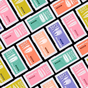 Soft Gel Nail Tips Medium Square, 600 PCS Pre Buff Full Cover Shaped Nail Extenison Tips Matte Gel X Nail Tips Acrylic False Nail Tips BORNBYME