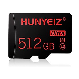 512GB Micro SD Card High Speed Class 10 microSDXC UHS-I Memory Card for Mobile Phone,Tablet,Camera with SD Adapter(512GB)