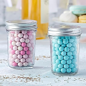 Kate Aspen Mason Jar Lids, Solid Canning Lids (Set of 12), Party Favors, Fits 8 oz, 12 oz and 16 oz Mason Jars