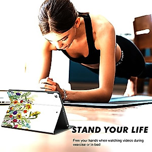 Azmyeuo Cover for iPad 9th/8th/7th Generation, Case for 10.2 Inch iPad 9th/8th/7th Generation 2021/2020/2019 - Premium Folio Stand Case - Auto Wake/Sleep and Multiple Viewing, Sunflower
