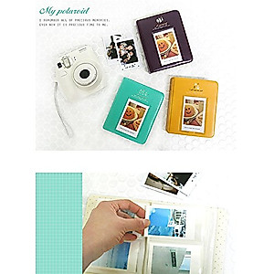 HelloHelio Fujifilm Mini film Photo Album for Mini 11 mini 9 mini 40 7s 8 8+ 70 90 25 26 50s Film (Mulberry)
