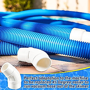 Fabbay 4 Pieces 45 Degree Elbow Replacement Compatible with Zodiac Baracuda Pool Cleaner G3, G2, Ranger, Wahoo, 1500 Adapter