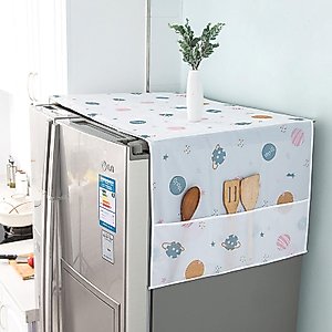 Refrigerator, washing machine, air conditioner, dust cover, household single and double door, roller type dust and dust-proof storage bag, oil-proof hanging bag 54x130cm(21.2*51.1inch） heavenlybody