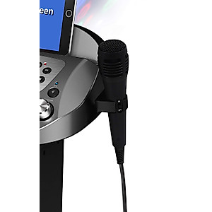 Starion KS829-B Bluetooth Karaoke Machine l Pedestal Design w/Light Show l 4 Built-in Speakers & 2 Tweeters l Two USB for Bluetooth / MP3 Record & Playback l Disco Ball Effect l Two Microphones