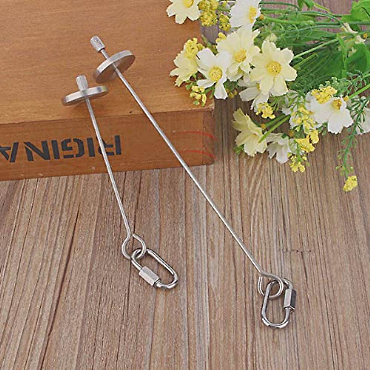 Mipcase Parakeets Feeding Metal Cockatiels Finches Food for Parrot Tray Foraging Vegetable Treat Cages Fork Stick Device Toy Meat Bird Feeder Feeders Fruit S Stainless Cage Steel