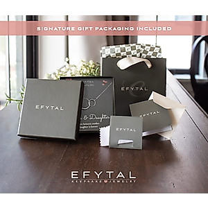 EFYTAL Mother Daughter Necklace, Jewelry for Daughters from Mothers, Daughter Gifts from Mom, Mother Daughter Jewelry, Mom Necklace, Mom Birthday Gifts from Daughter, Daughter Necklaces from Mom