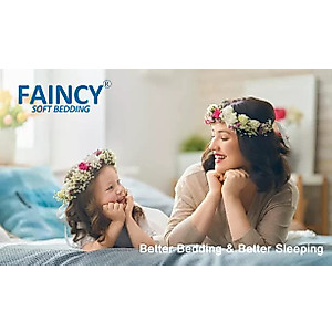 Floral Duvet Cover Full Size - White Yellow Flowers and Green Leaf Spring Botanical Printed Microfiber Comforter Cover Set - 3PC 80X90 Soft and Lightweight Quilt Cover, Farmhouse Style for Women Men