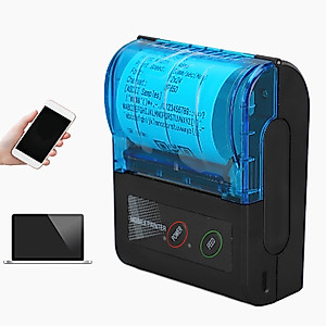 Walfront Pocket Inkless Thermal Printer, Mini Portable Photo Printer, Clear HD Picture Quality, Fast Printing Speed, Portable Mini Photo Printer for Home Traveling Office