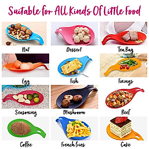 Spoon Rest Dahein Spoon Rest for Stove Top Spoon Holder Spoon Rest for Kitchen Counter Silicone Spoon Rest Spatula Holder (7.6 x 4 in)