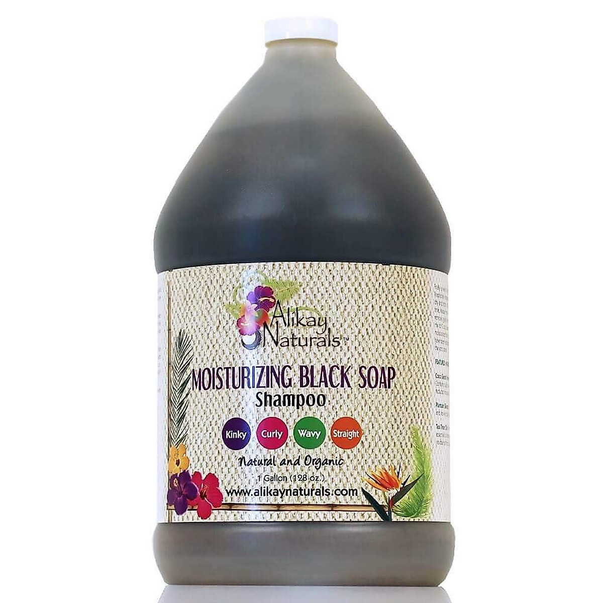 Alikay Naturals Moist Black Soap Shampoo, 8 Ounce