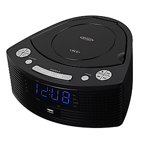 Jensen® Stereo Compact Disc Player with AM/FM Digital Dual Alarm Clock Radio