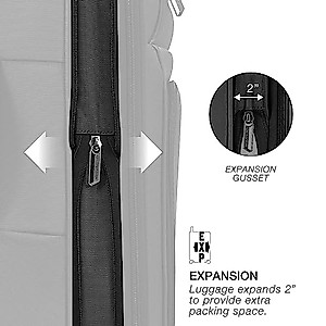 U.S. Traveler Anzio Softside Expandable Spinner Luggage, Teal, 3-Piece Set (22/26/30)