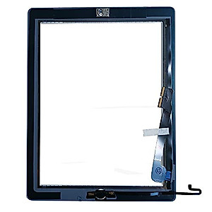 GoodFixer for iPad 4 (4th Generation) Screen Replacement A1458 A1459 A1460 Digitizer Touch Screen Glass Assembly Kit,fit iPad 4th Gen,+ Bezel Frame