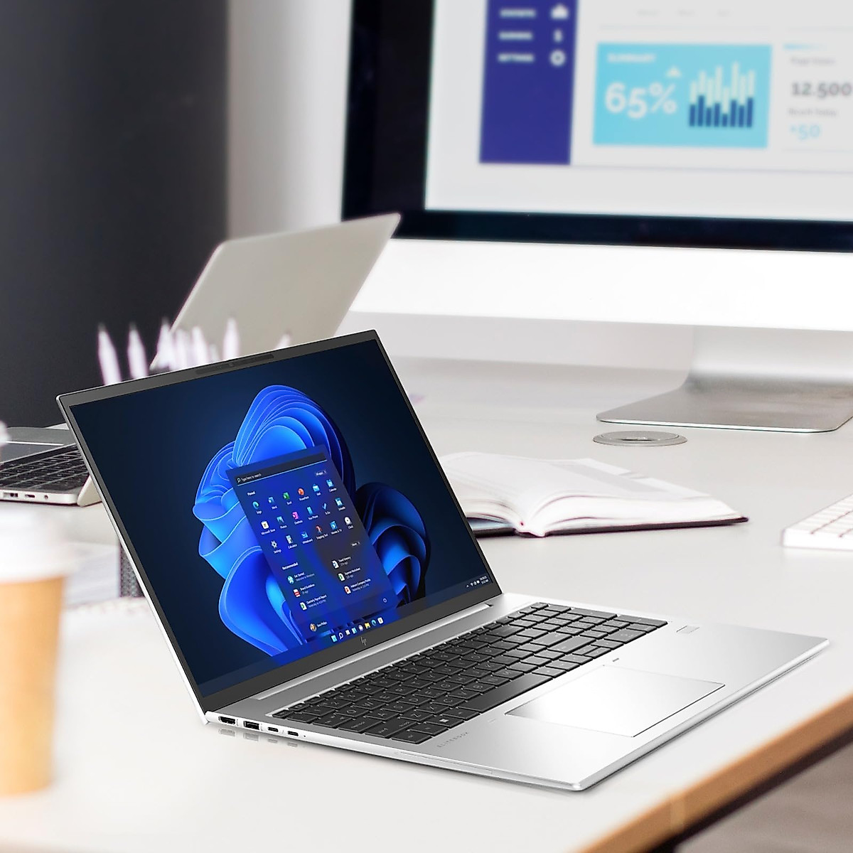 HP EliteBook 745 G5 14” FHD, AMD Ryzen 5 Pro-2500U 2.0GHz, 16GB RAM, 256GB SSD, Windows 10 Pro 64Bit, CAM, (Renewed)