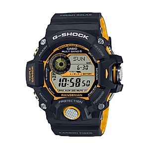 Casio Men's RANGEMAN GW-9400YJ-1JF Radio Solar, Black and Yellow Japanese Quartz Watch