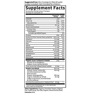 Garden of Life Dr. Formulated Keto Fit Weight Loss Shake - Chocolate Powder, 10 Servings, Truly Grass Fed Butter & Whey Protein, Studied Ingredients Plus Probiotics, Non-GMO, Gluten Free, Keto, Paleo