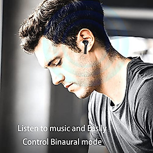 KENKUO Bluetooth Earbuds, 30ms Ultra-Low Latency, Gaming Earbuds with Breathing Light on Charging case, 13mm Driver Surround Stereo, Wireless Earphones with 35Hours Playtime, Black