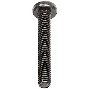 Small Parts M640D7985AB Steel Pan Head Machine Screw, Black Oxide Finish, Meets DIN 7985, #3 Phillips Drive, M6-1 Thread Size, 40 mm Length, Fully Threaded, Import (Pack of 50)