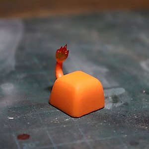 HFSECURITY Little Fire Dragon Frog Seed Design Resin Keycaps for Cherry Mx Switch Mechanical Gaming Keyboard Use SA R1 (LittleFireDragon)