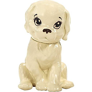 Barbie Photographer Petite Fashion Doll with Brunette Hair, Heart-Print Dress, 1 Puppy Figure & Camera Accessories