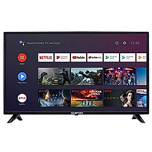 Sceptre Android TV 32-inch Smart LED HD TV Google Assistant Chromecast Bluetooth Remote, Machine Black 2020 (A322BV-SRC)