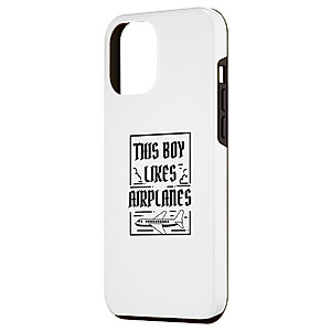 iPhone 13 Pro Max Boy Likes Airplanes Flying Pilot Aviator Case