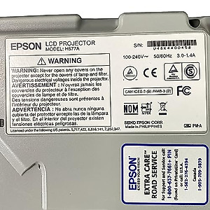 Epson PowerLite 98 Projector 3000 Lumens HD 1080i HDMI H577A, Bundle: Remote Control, Power Cable, HDMI Cable