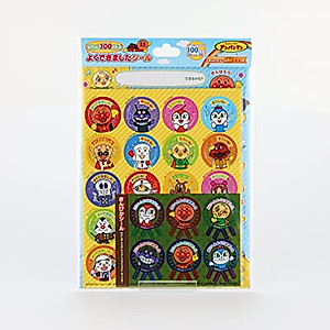 Sunstar Stationery 100 Bai! Well Made Stickers, Let's Go! Anpanman 2200010A