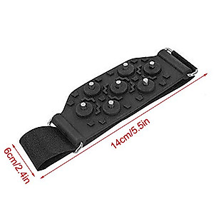 Universal Strap Grippers Spikes Winter Boots Grips Metal Studs Shoes Snow Patio Lawn & Garden Cooking Utensils Holder Wood (AS SHOW, One Size)