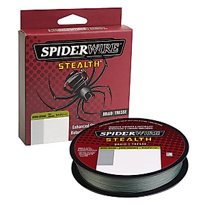 SpiderWire Stealth® Superline, Moss Green, 10lb | 4.5kg, 125yd | 114m Braided Fishing Line, Suitable for Freshwater and Saltwater Environments