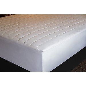 Quilted Fitted Mattress Pad (Twin XL ) Hypoic, Mattress Topper, Stretches up to 18 Inches Deep, by Assure Sleep Collection
