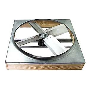 Cool Attic CX24DDWT Direct Drive 2-Speed Whole House Attic Fan with Shutter, 24 Inch