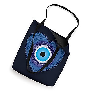 Evil Eye Heart of Love Curse Protection Ancient Greek Symbol Tote Bag