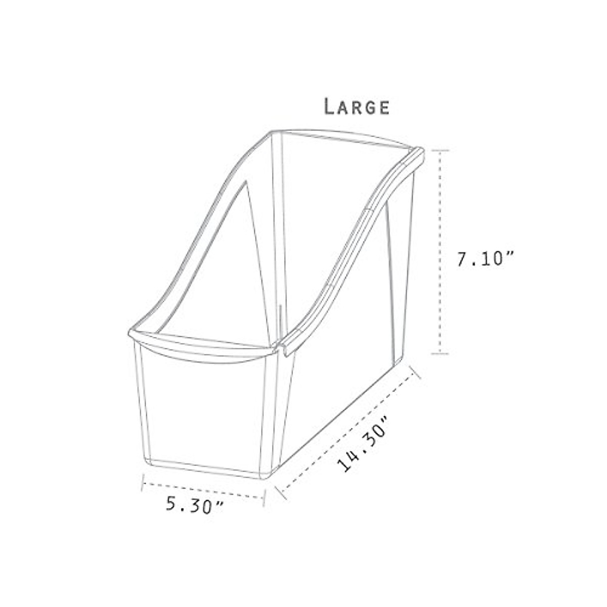 Storex Large Book Bin, Linking Storage Bin, Dry Erase Surface, 14.3 x 7 x 5.3 Inches, STEM Assortment, 30-Pack (70105A06C)