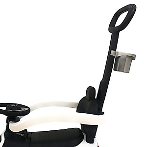 Best Ride On Cars Mercedes C63 (Officially Licensed), 3 in 1 Push Car for Kids with Cup Holder, White, Large