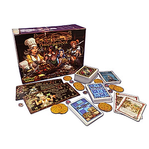 Slugfest Games: Red Dragon Inn: Smorgasbox, Expansion, Includes Roobted Version of this Product, with Five New Games, For Ages 13 and up