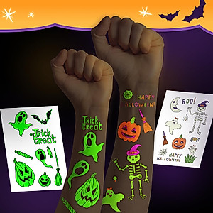 Funeta Halloween Party Favors Bulk - 30 Pack Halloween Toys, Halloween Goodie Bag Fillers, Halloween Gifts for Kids, Halloween Treats Non Candy, Halloween Classroom Favors, Teal Pumpkin Project