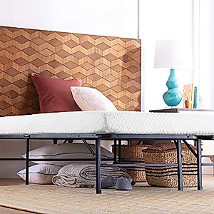 Linenspa 5 Inch Gel Memory Foam Mattress with Linenspa 14 Inch Folding Platform Bed Frame - Queen