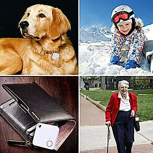 Key Finder with App Bluetooth Tracker Smart, Up to 80 ft Range GPS Tracking Locator, Anti-Lost Tracker APP Control Compatible iOS Android for Keys, Pets, Phone, Wallet, Luggages and More