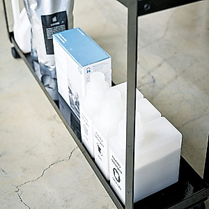 YAMAZAKI home 4293 Towel Rack and Bath Cart-Rolling Bathroom Storage Organizer, One Size, Black