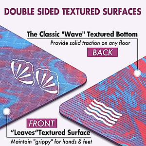 AIMERDAY Non Slip Yoga Mat Eco Friendly TPE Exercise Mat Premium Print 1/4 Inch Thick High Density Lightweight Pilates Mat with Carrying Strap for Floor Workout, Fitness & Hot Yoga 72" x 24"