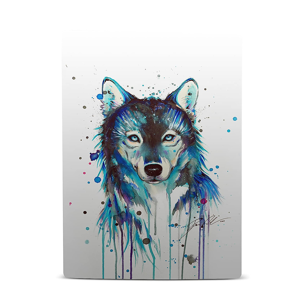 Head Case Designs Officially Licensed Pixie Cold Ice Wolf Art Mix Vinyl Faceplate Sticker Gaming Skin Case Cover Compatible with Sony Playstation 5 PS5 Digital Edition Console
