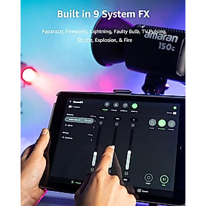 Aputure Amaran 300c Photography Lighting, 300W Full Color RGBWW, Bowens Mount Continuous LED Video Lighting, 26,580 lux @ 1m APP Control, CCT 2,500K-7,500K, Gray