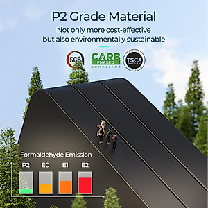 LINSY HOME 5 Drawer Dresser, Black Dresser for Bedroom, Modern Dresser Chest with Wide Drawers, Wood Storage Chest of Drawers for Nursery Kids Room Living Room